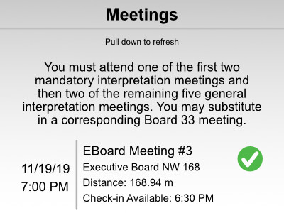 Board 168 Meetings